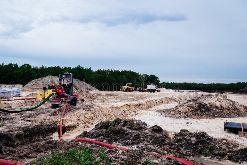 A house construction site editorial stock photo. Image of build - 229574588