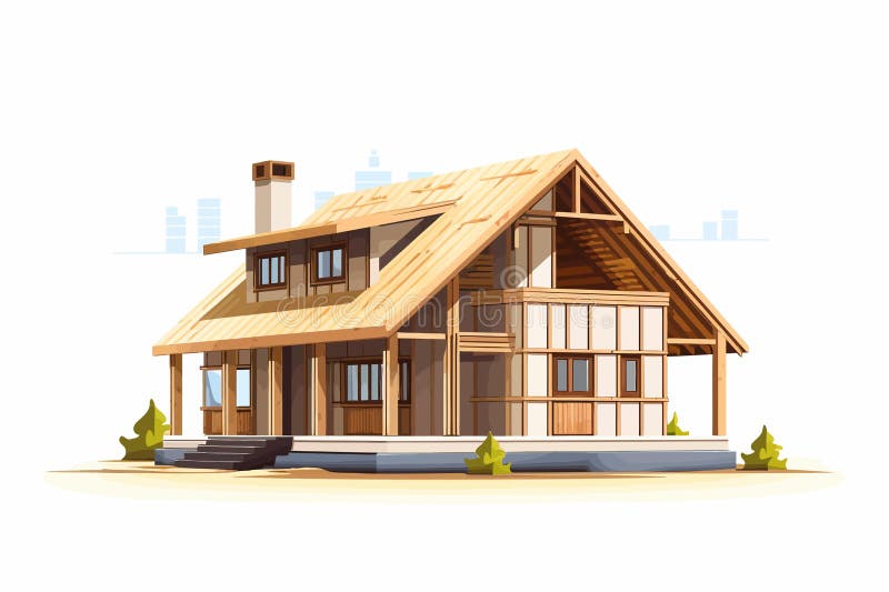 House Construction Vector Flat Minimalistic Isolated Illustration Stock ...