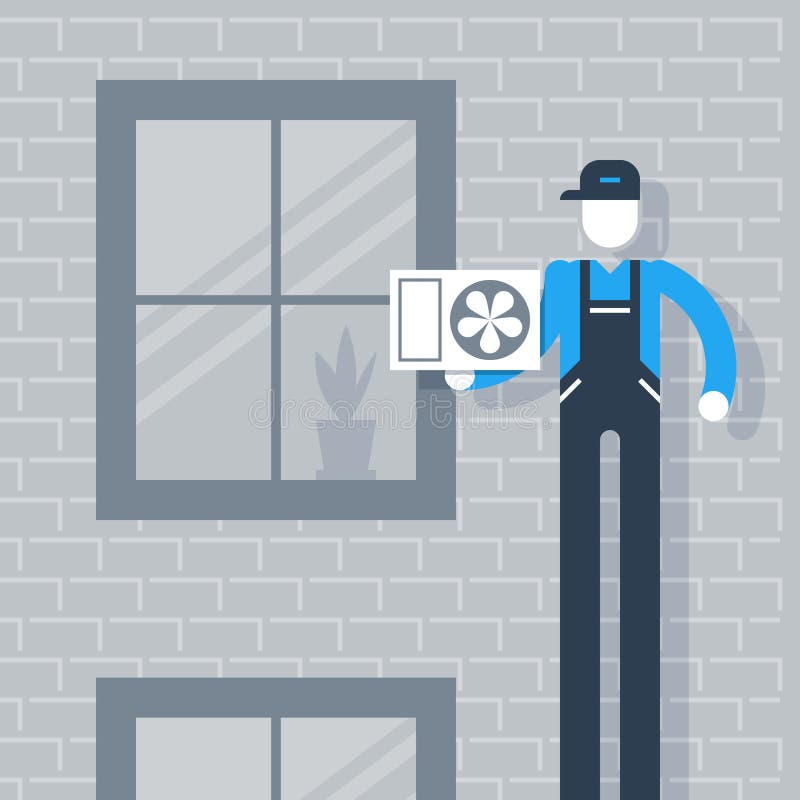 House cooling system stock vector. Illustration of inverter - 80877103