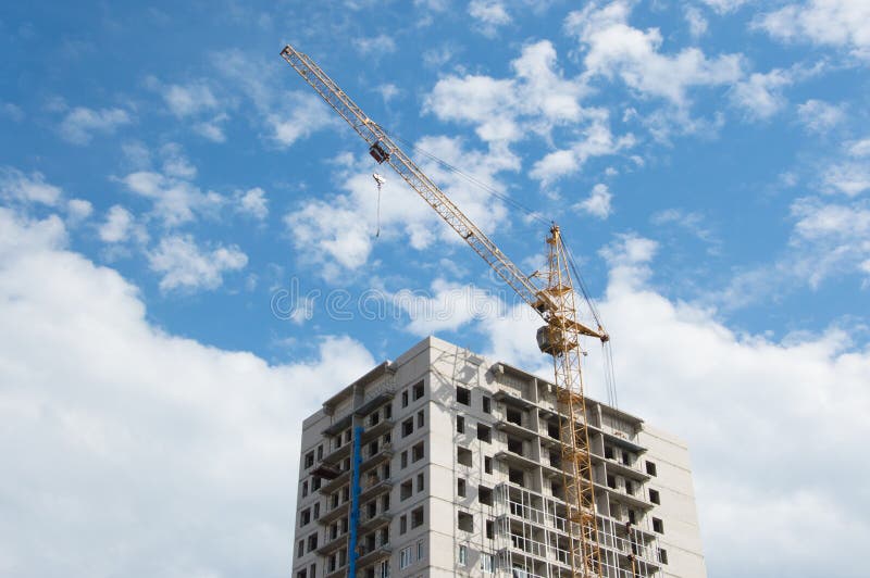 A House in the Course of Building Stock Image - Image of activity ...