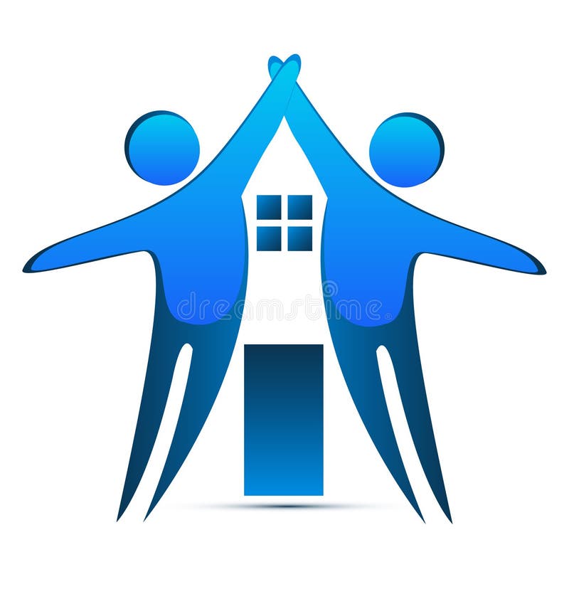 People Home Owner Logo Illustration Stock Vector - Illustration of ...