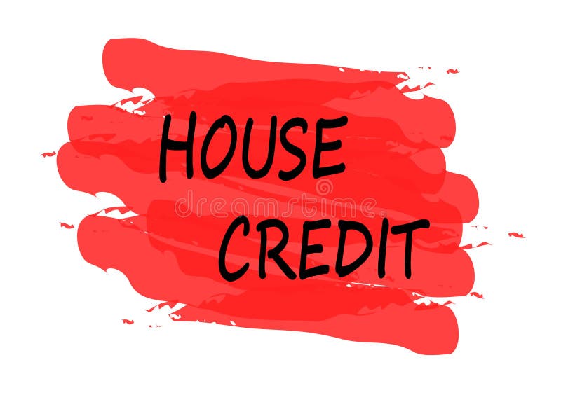 House credit banner stock illustration. Illustration of banner - 103118378
