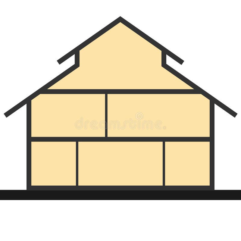 House Cross Section Vector Stock Illustrations – 862 House Cross ...