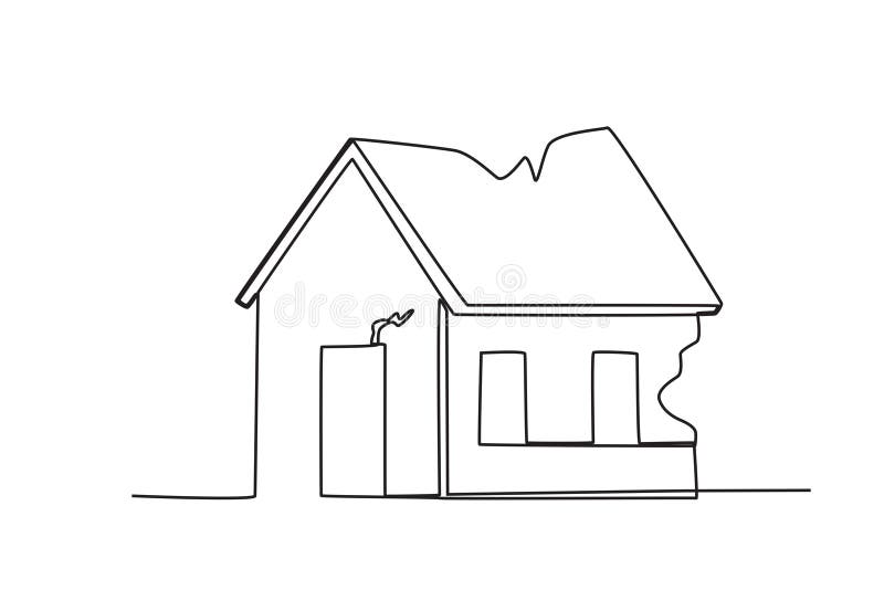 Earthquake One Line Drawing Stock Illustrations – 81 Earthquake One ...