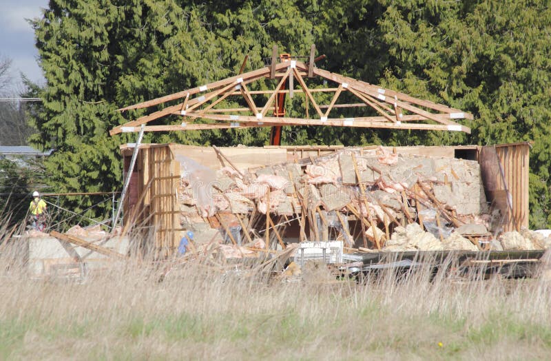 House Demolition stock photo. Image of frame, demolition - 39643022