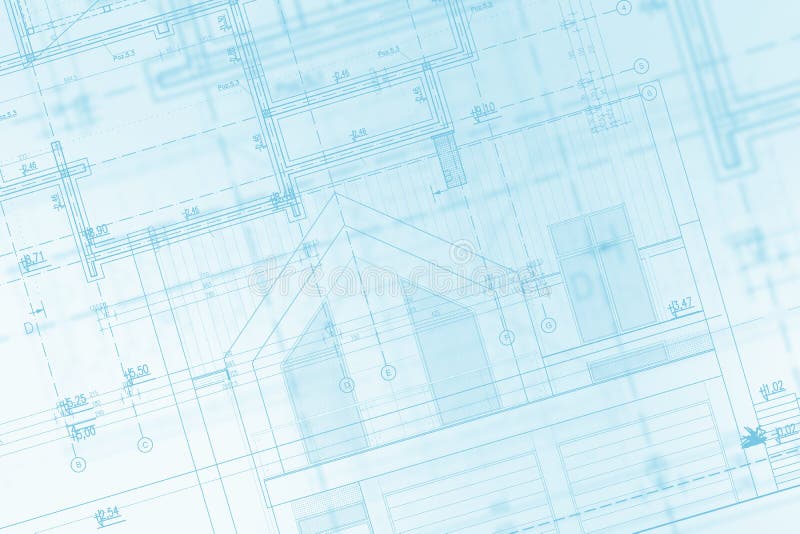 House Development Blueprint Stock Image - Image of project, system ...