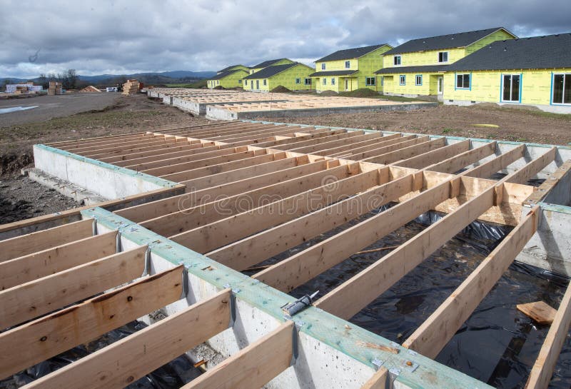 House Development Under Construction Stock Photo - Image of housing ...