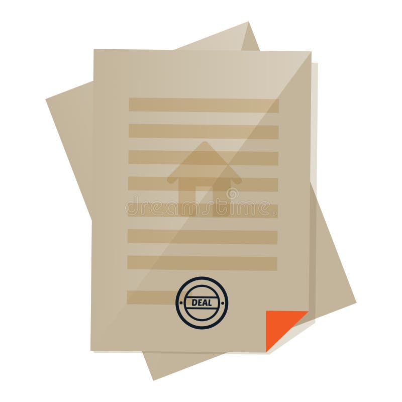 House Documents. Vector Illustration Decorative Design Stock Vector ...