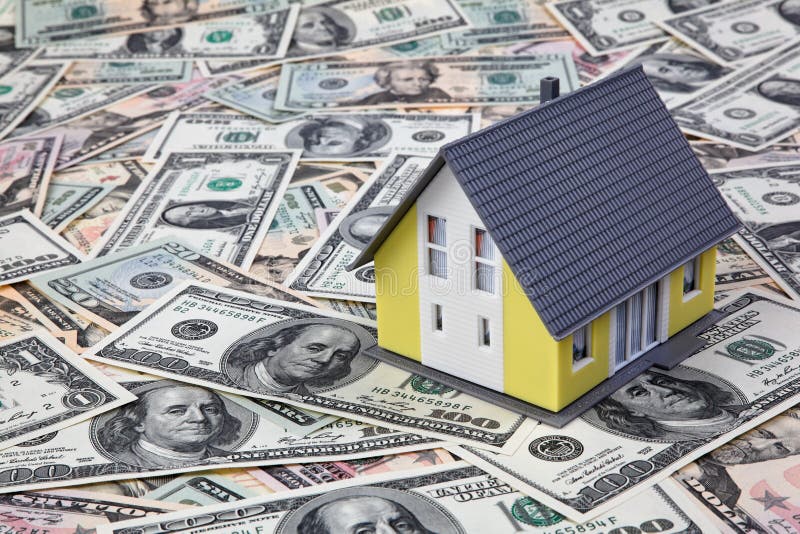 House on dollar bills stock photo. Image of financial - 18834154