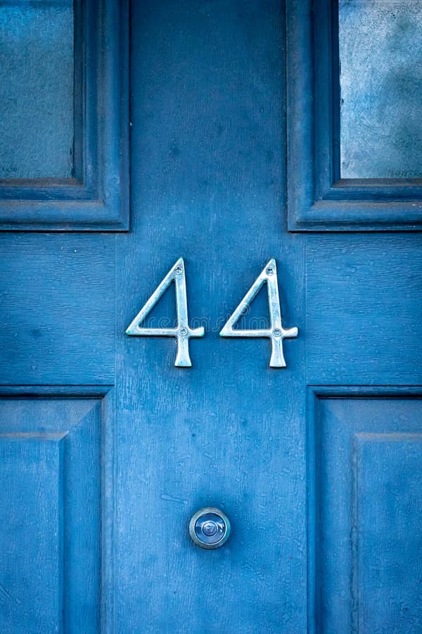 House door number 44 stock photo. Image of decoration - 253924818