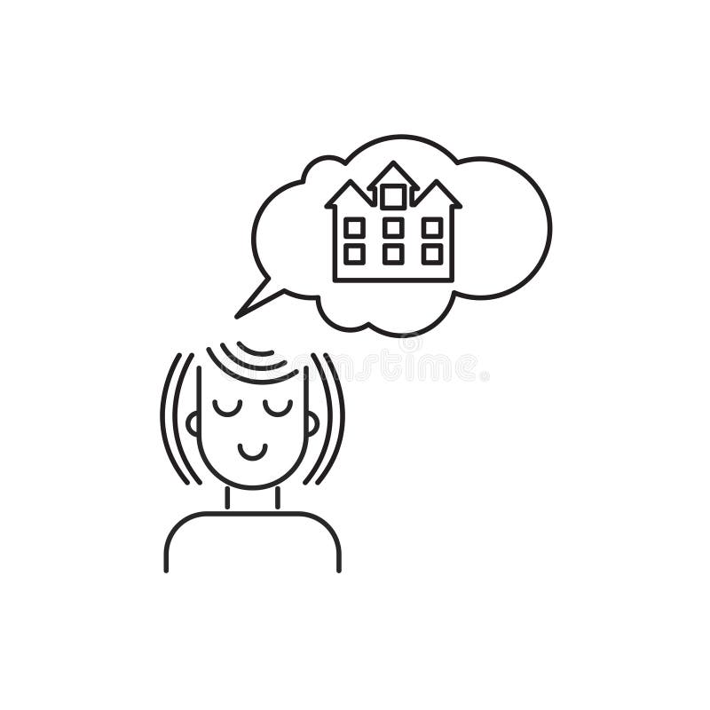 Man Thinking Dream House Stock Illustrations – 406 Man Thinking Dream ...