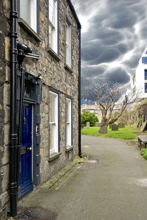 House in Dublin with Bad Weather Stock Photo - Image of dublin, bridge ...
