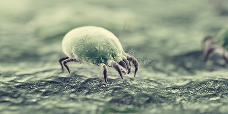 House dust mites stock illustration. Illustration of hygiene - 151471989