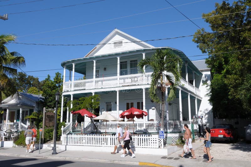 Key West Style House, Florida, USA Stock Image - Image of keys, tourism ...