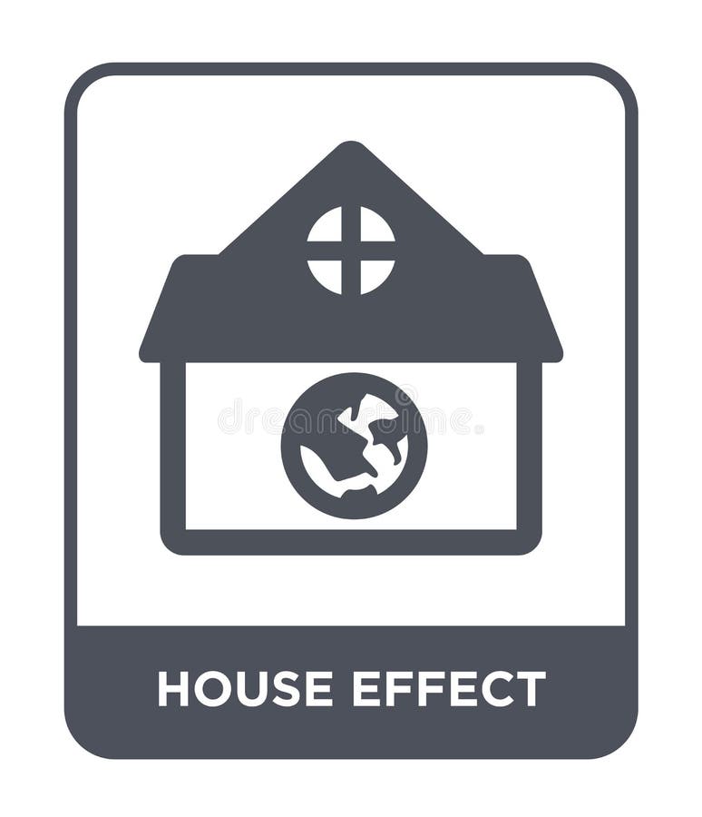 House Effect Icon in Trendy Design Style. House Effect Icon Isolated on ...