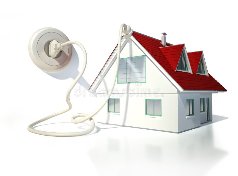 House Electric Light Switch In ON Position Stock Photo - Image of ...