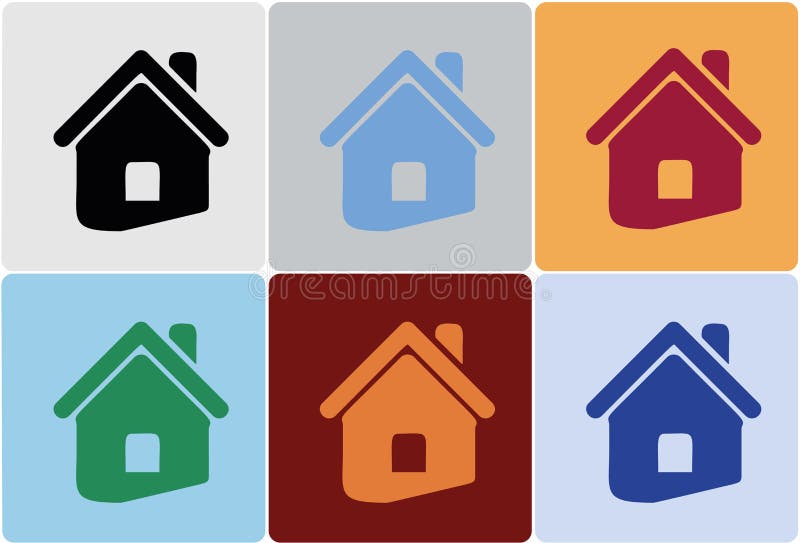 House emblem set. stock vector. Illustration of silhouette - 202014971