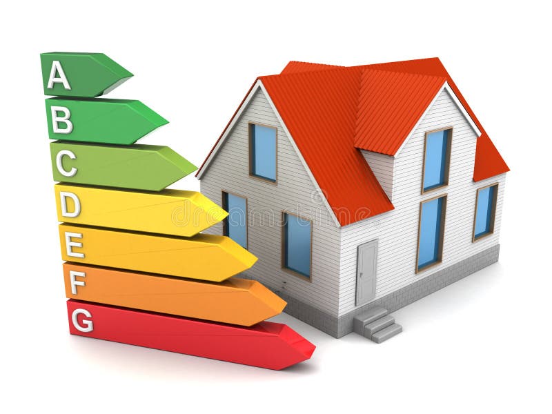 Energy Class Certificate Office Building Stock Vector - Illustration of ...