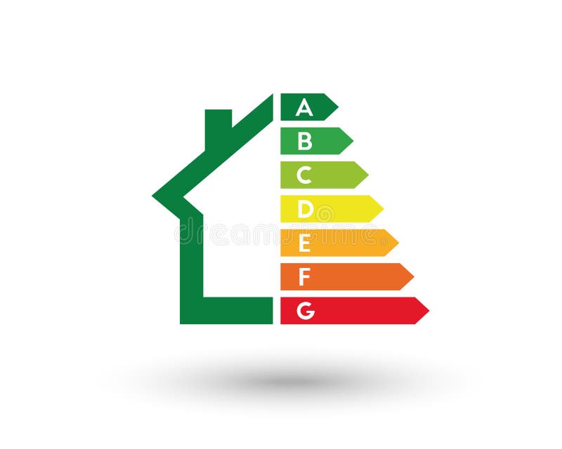 House and Energy Efficiency Concept Stock Vector - Illustration of ...