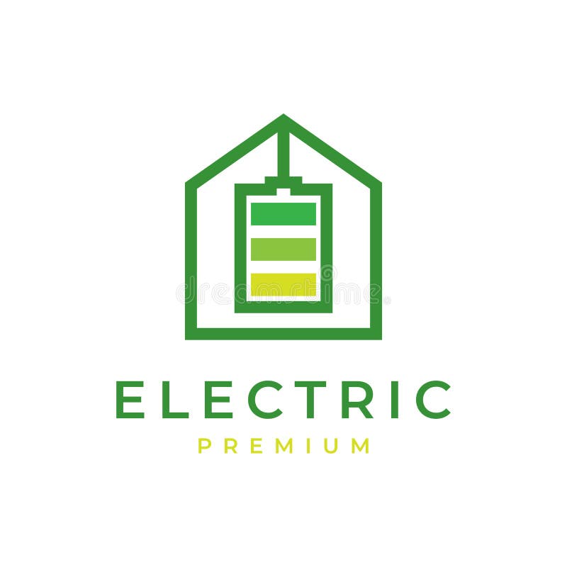 House Energy Electric Modern Logo Design Vector Stock Vector ...