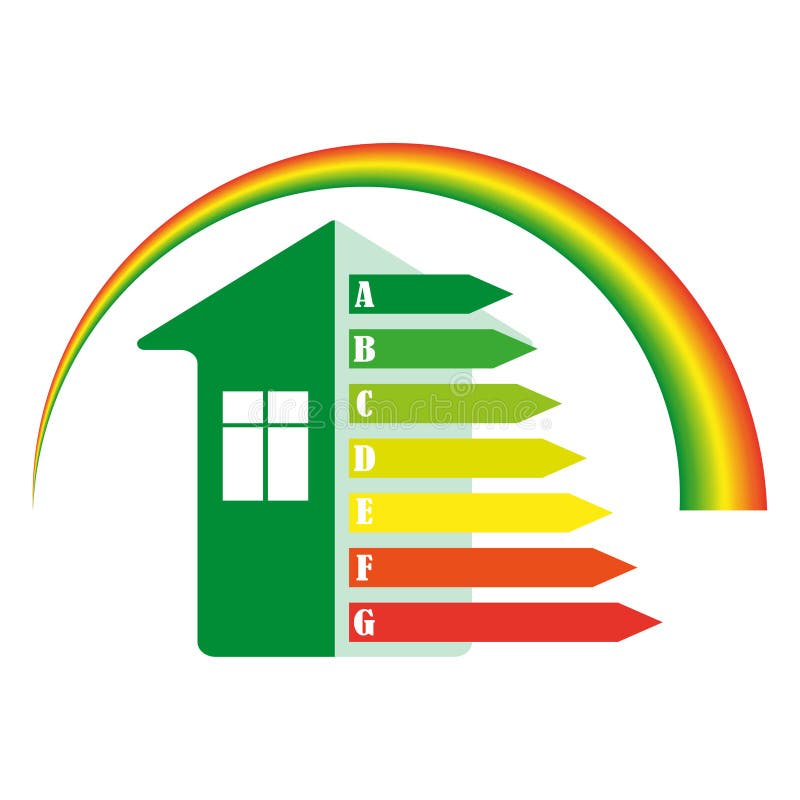Energy Chart for Concept Design. Energy Efficiency Icon. Chart Concept ...