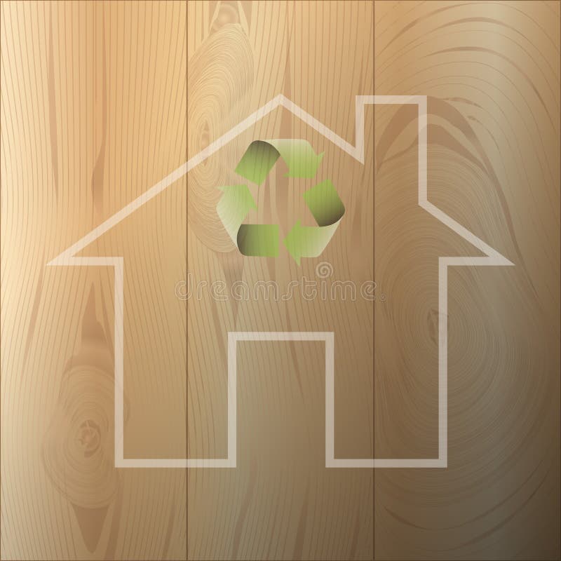 House of Environmental Materials Stock Vector - Illustration of ocher ...