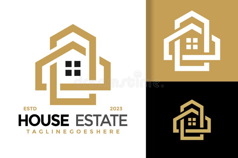 House Estate Building Logo Vector Icon Illustration Stock Vector ...