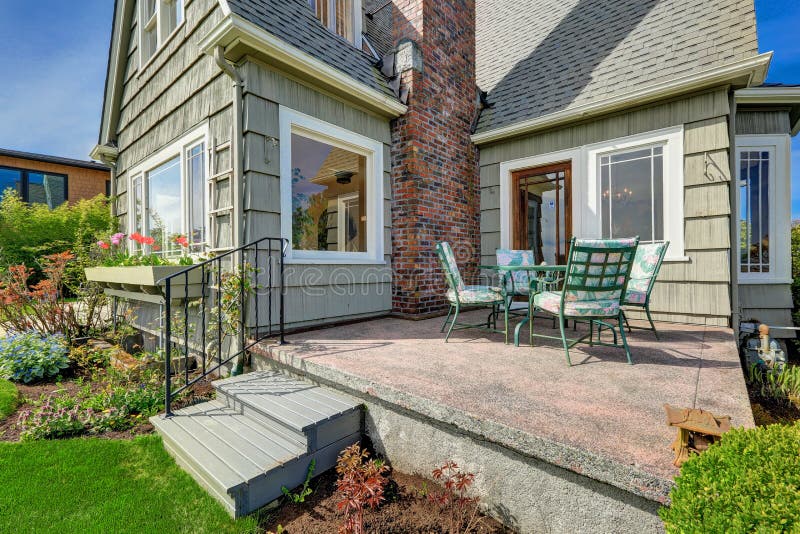 Patio in Tropics stock image. Image of cottage, chair - 2455691