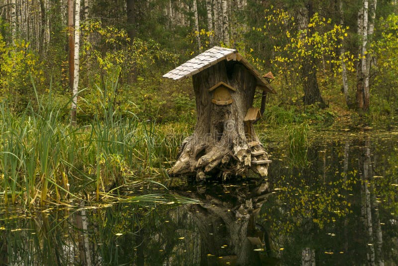 House of Fabulous Creatures in the Swamp Editorial Stock Image - Image ...