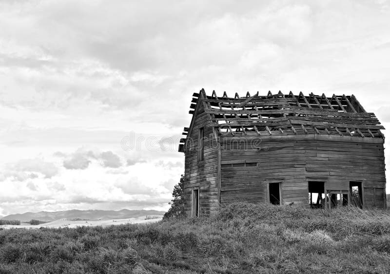 House falling apart stock photo. Image of black, hills - 14788028