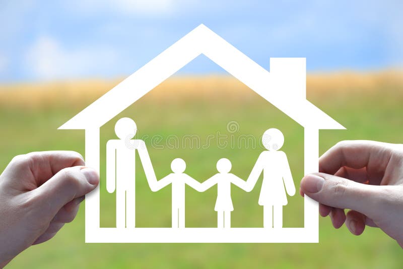 House, family symbol stock image. Image of element, industry - 52387711
