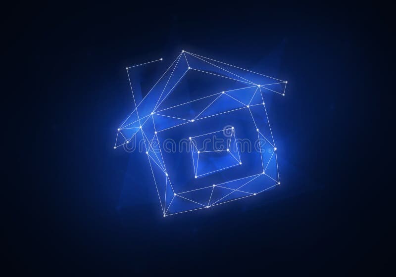 House Figured Constellation Stock Image - Image of model, financial ...