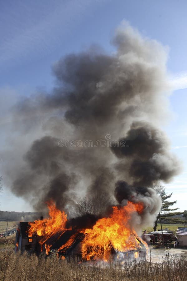 House Fire stock image. Image of american, virus, barn - 12156179