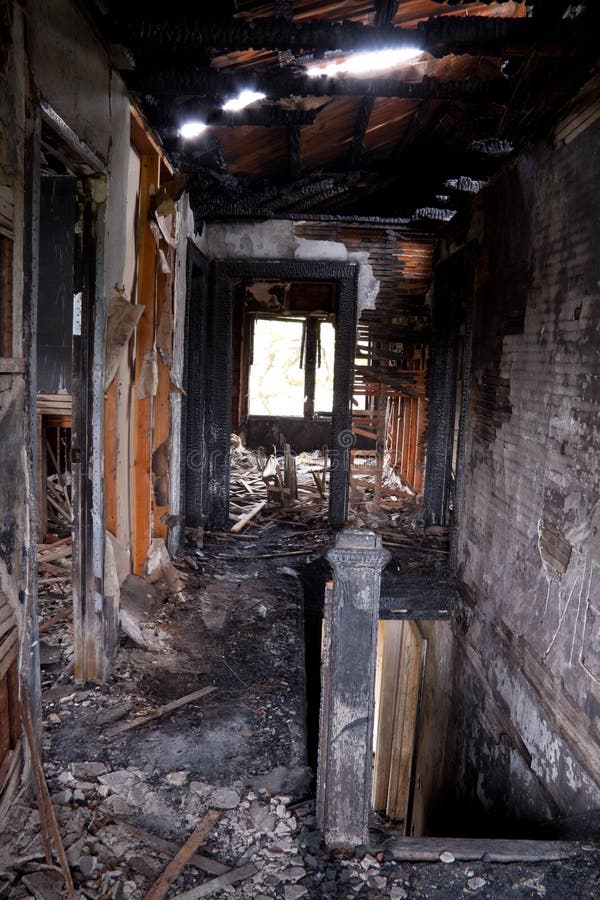 House Fire stock photo. Image of condition, indoors, charcoal - 12676194
