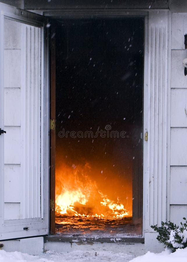 Watching the House Burn Down Stock Image - Image of burning, abdicate ...