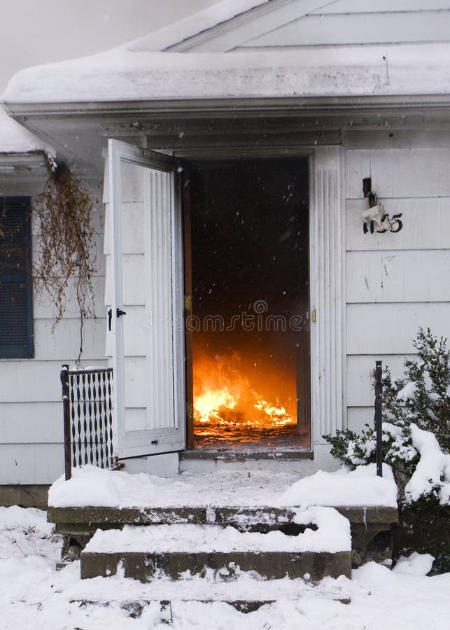 House Fire stock image. Image of house, extinguish, insurance - 7489419