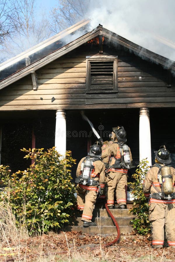 House on fire stock photo. Image of exothermic, equipment - 8839166