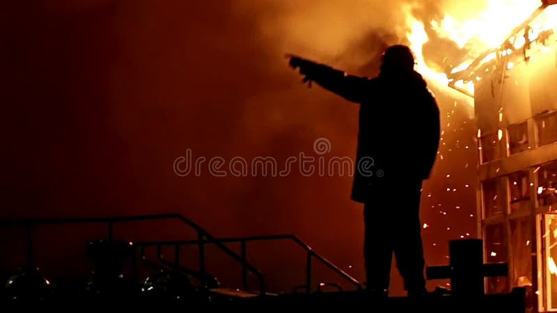 House on Fire. Inferno Conflagration. Stock Footage - Video of damage ...