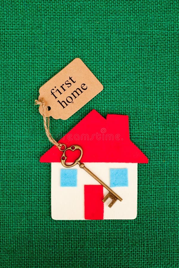 House - First Home stock image. Image of gold, blue, ownership - 89886965