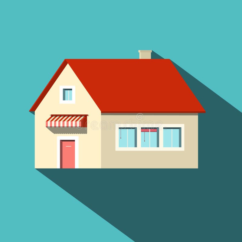 House Flat Design Vector Icon Stock Vector - Illustration of sign ... House Flat Design Vector Icon Stock Vector - Illustration of sign ...