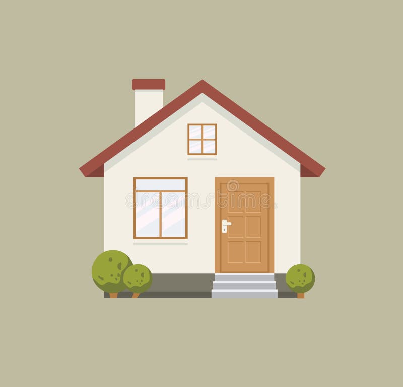 House flat icon stock vector. Illustration of arch, icon - 89361802