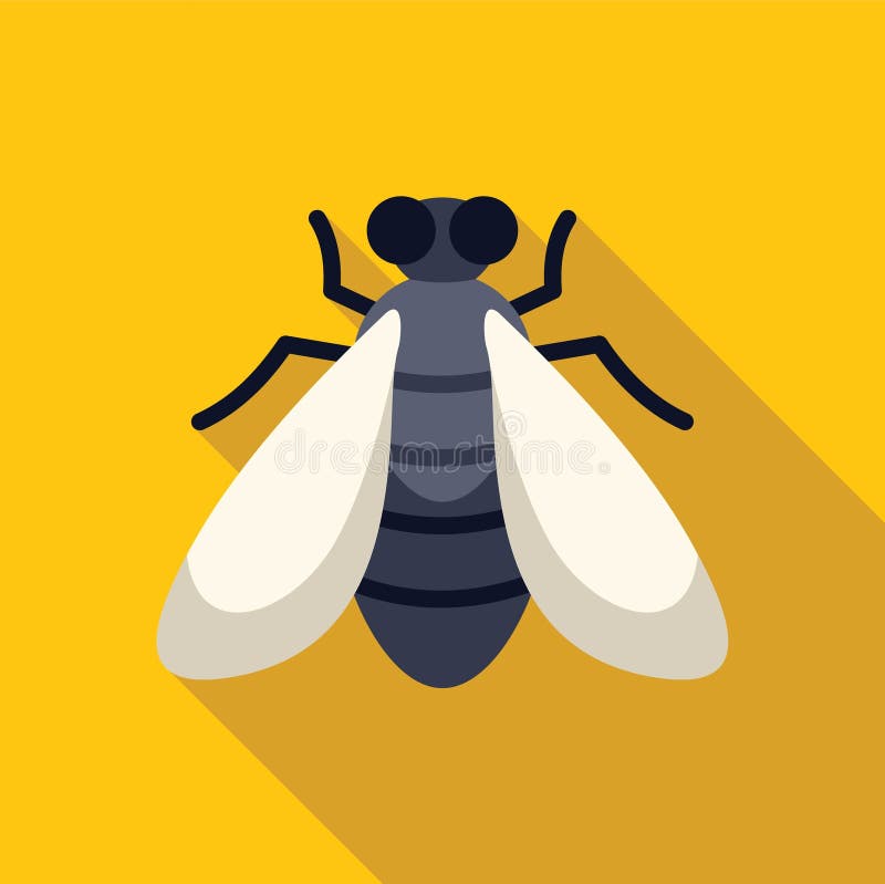 Big House Fly Insect Spreading Germs Vector Illustration Stock ...