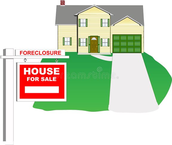House foreclosure stock vector. Illustration of foreclosure - 7125806