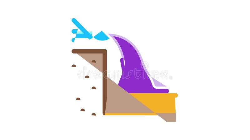 House Foundation Marking Icon Animation Stock Footage - Video of brick ...