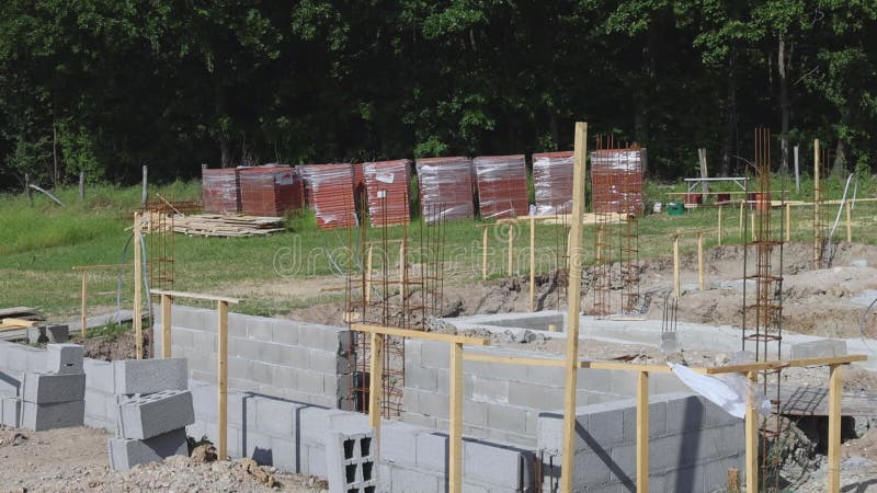 Construction Site pan stock video. Video of buildings - 254094923