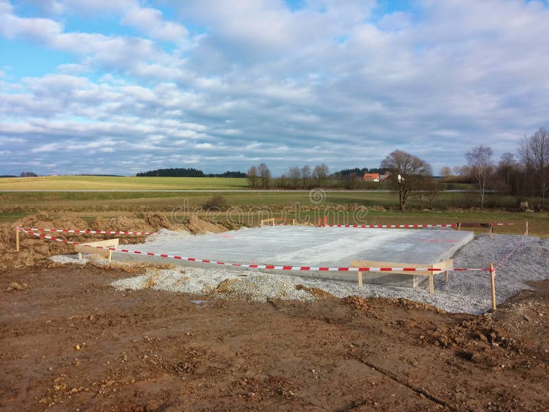 House Foundation Steel Construction Stock Image - Image of architecture ...