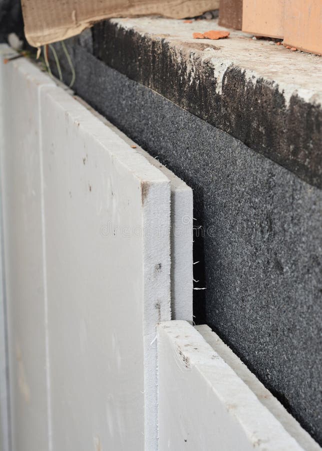 House Foundation Waterproofing and Insulation with Styrofoam Boards ...