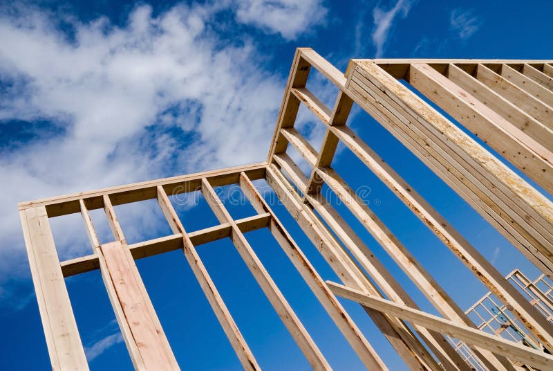 House frame stock image. Image of pine, modern, inspection - 3968371