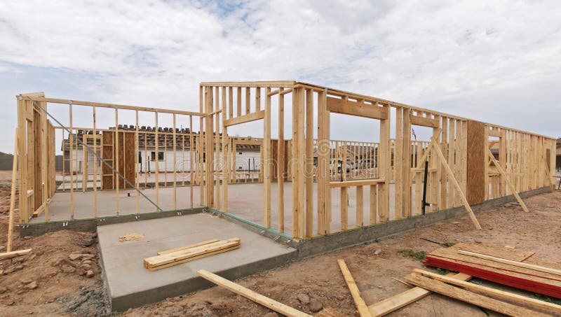 House framing. stock image. Image of wall, timber, boards - 5947183