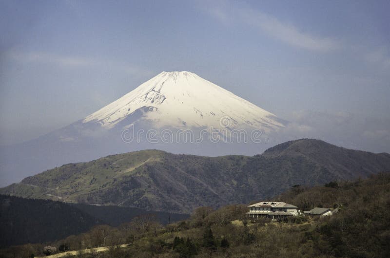 The House in Front of Mount Fuji Stock Photo - Image of highest, color ...